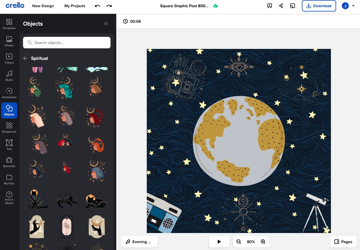 Crello 免費 Icon 社群圖片線上編輯器 | KJ Murmur 喃語